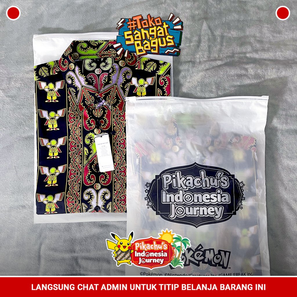 Jual Boneka Pikachu Batik dan Merchandise Pikachu Indonesia Journey | Shopee Indonesia