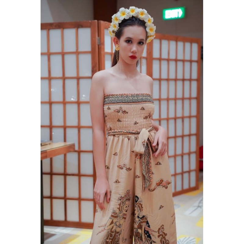 Jual Cap bali Jumpsiit Motif Wayang Rama Sinta | Shopee Indonesia