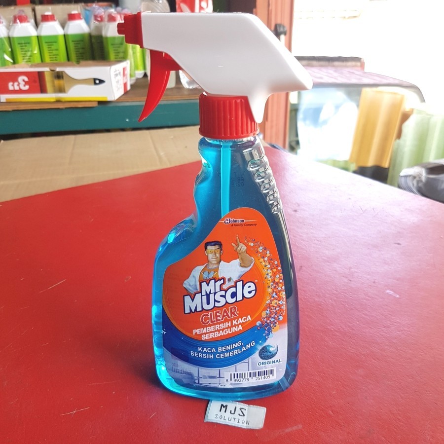 Jual MR MUSCLE PEMBERSIH KACA POMPA BLUE BIRU LIQUID 500 ML 500ML ...