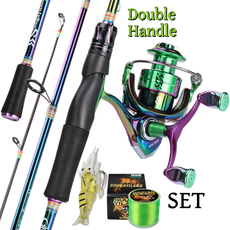 Jual Sougayilang Pancingan Set 180/210cm Double Handle Reel Pancing ...
