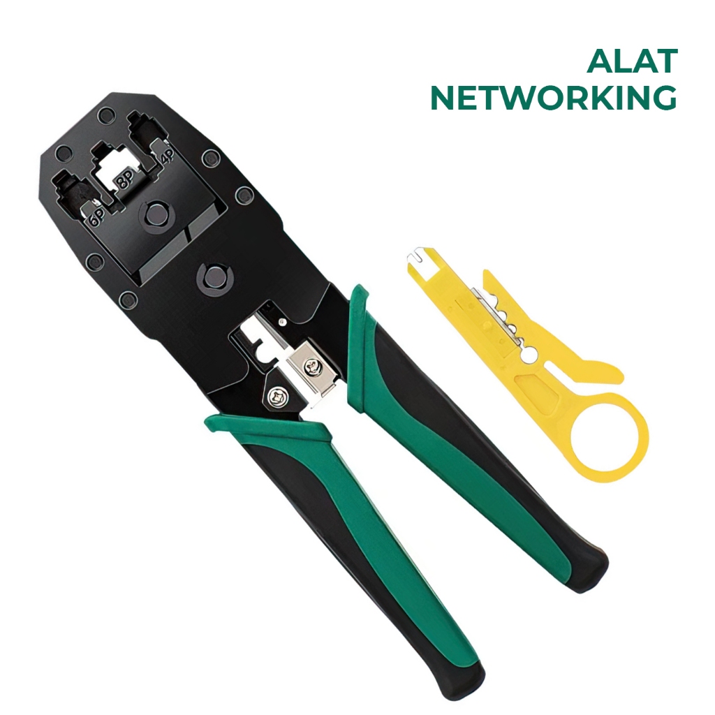 Jual Allefix Tang Crimping Tool RJ45 LAN Network 8P 6P 4P CAT5 CAT6 3 Lubang- OB-315 | Shopee ...