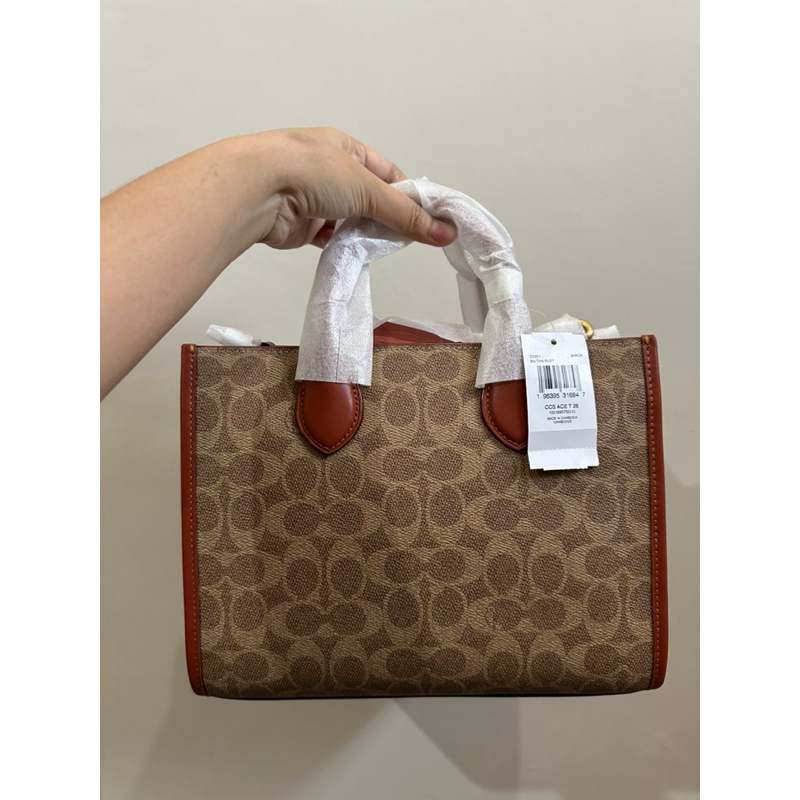 Jual COACH Ace Tote 26 in Signature Canvas Beige (NEW) Original ...