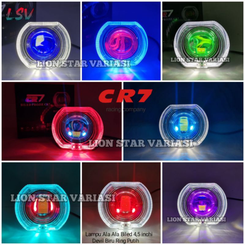 Jual Lampu Ala Ala Biled Cahaya Cut Off Cr7 Led Projie Projector Biled Motor Mobil Universal 