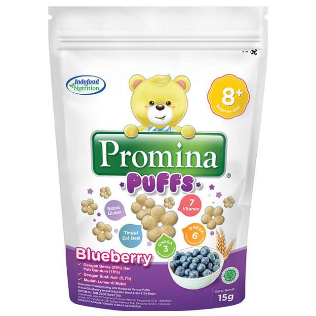 Jual PROMINA PUFFS BLUEBERRY 15G | Shopee Indonesia