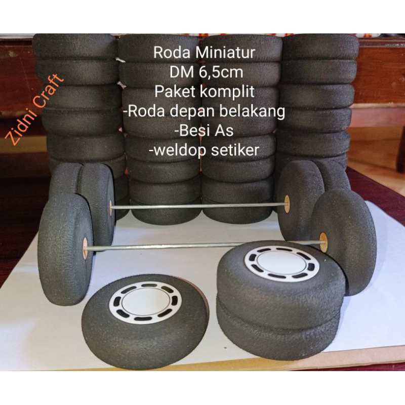 Jual Roda Miniatur DM 6,5cm(paket komplit) | Shopee Indonesia