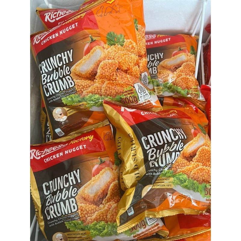Jual Richeese factory chicken nugget crunchy bubble crumb 500g | Shopee ...
