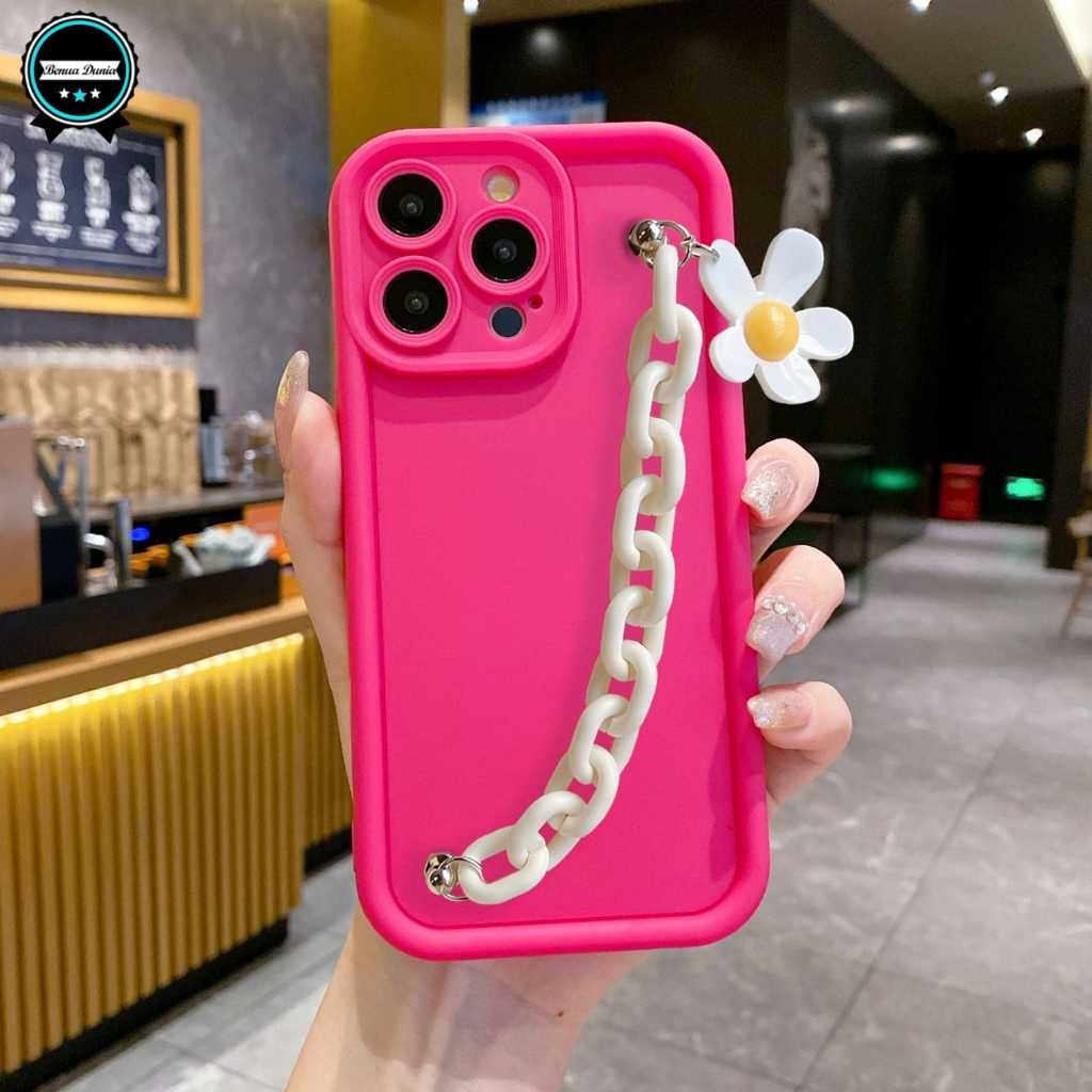 Jual GC94 CASE CASING SILIKON MATTE ROSE FUSCHIA DAISY CHAIN GRIP ...