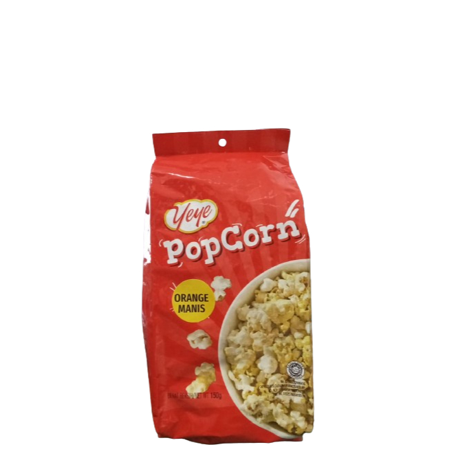 Jual Yeye Pop Corn Orange Manis 150g | Shopee Indonesia