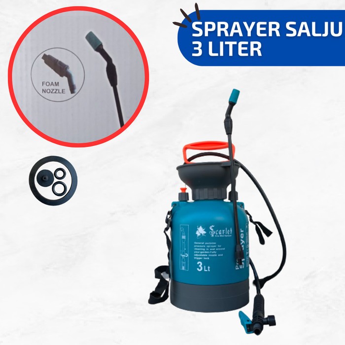 Jual TANGKI SPRAYER SCARLET 3 LITER ALAT SEMPROT PRESSURE Alat Semprot ...