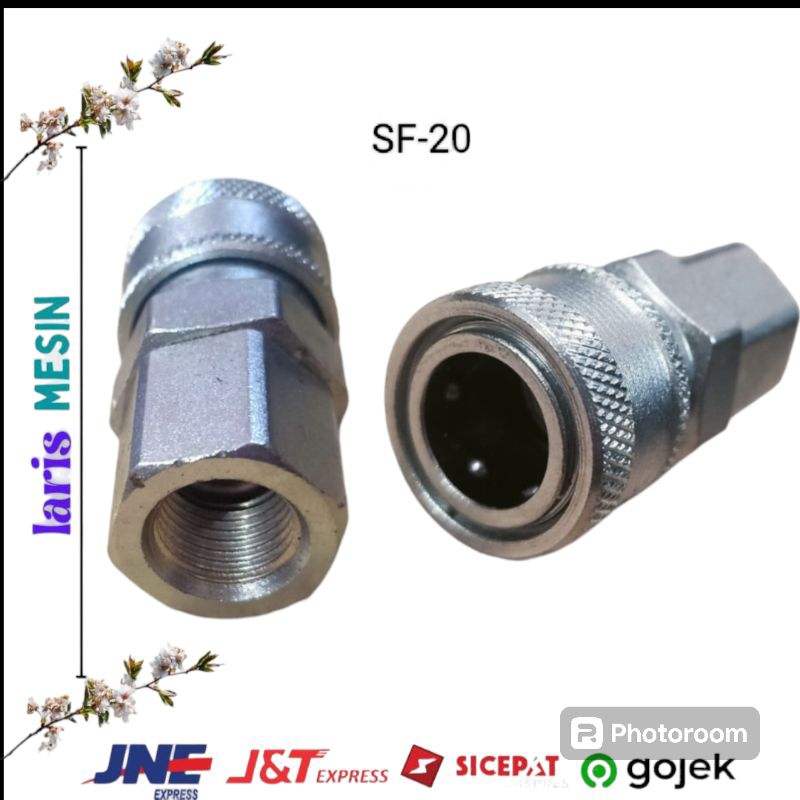 Jual Coupler SF 20 Quick Coupling Sambungan Selang Kompresor | Shopee ...
