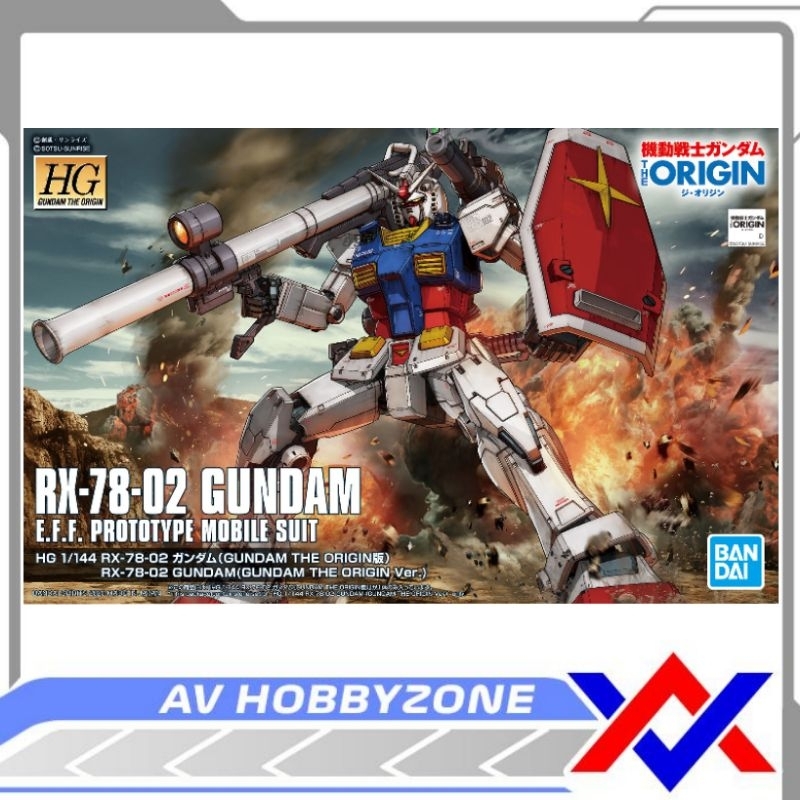 Jual HG RX-78-2 The Origin (1/144) Bandai | Shopee Indonesia
