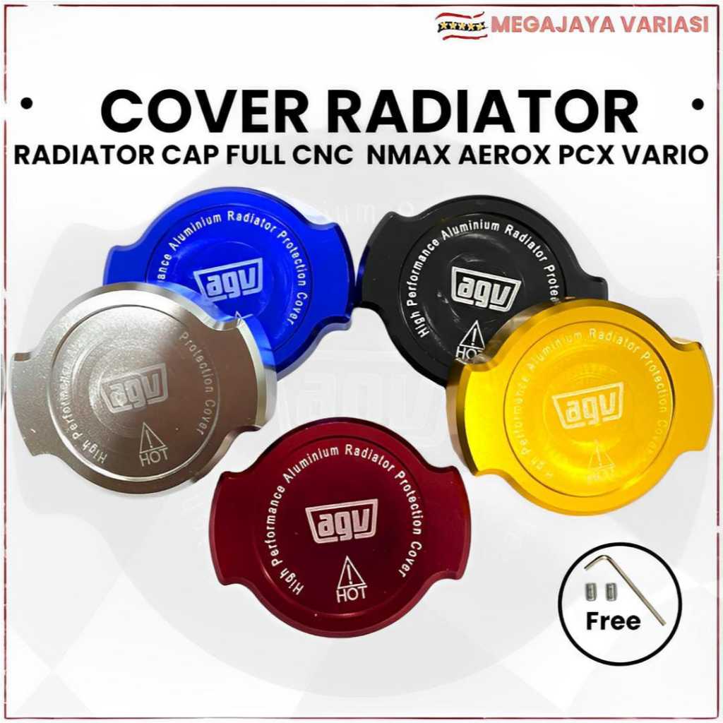 Jual Radiator cap tutup radiator cover radiator cnc universal nmax PCX ...