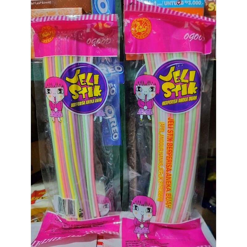Jual Jelly Stik Berperisa Aneka Buah ( 1 Bungkus isi 50 Stik ) | Shopee ...