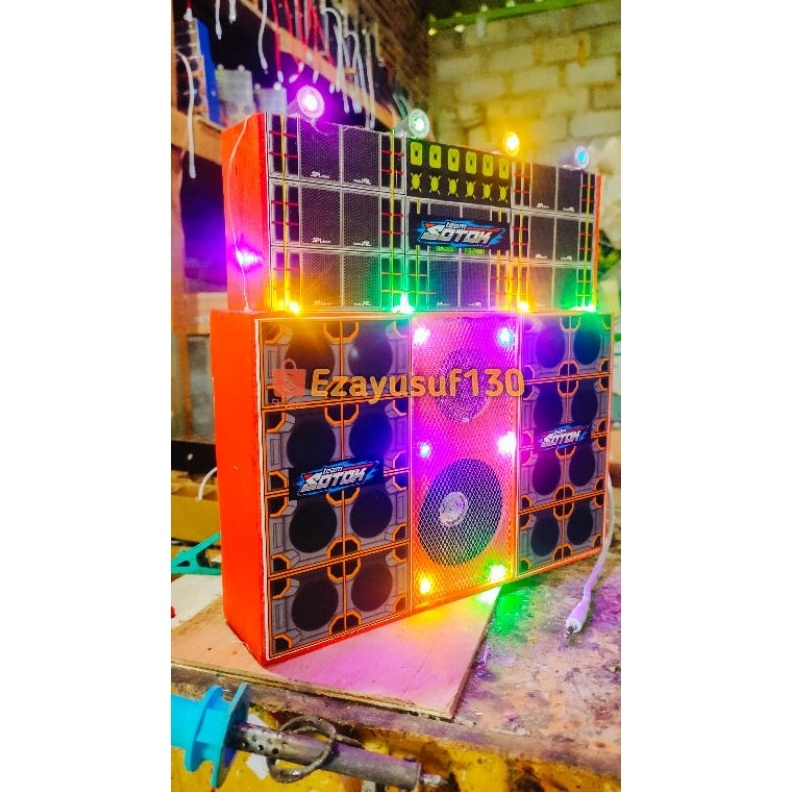 Jual KODE L83E PROMO SOUND MINIATUR TRUK MINIATUR FULL SET ORANGE SIAP ...