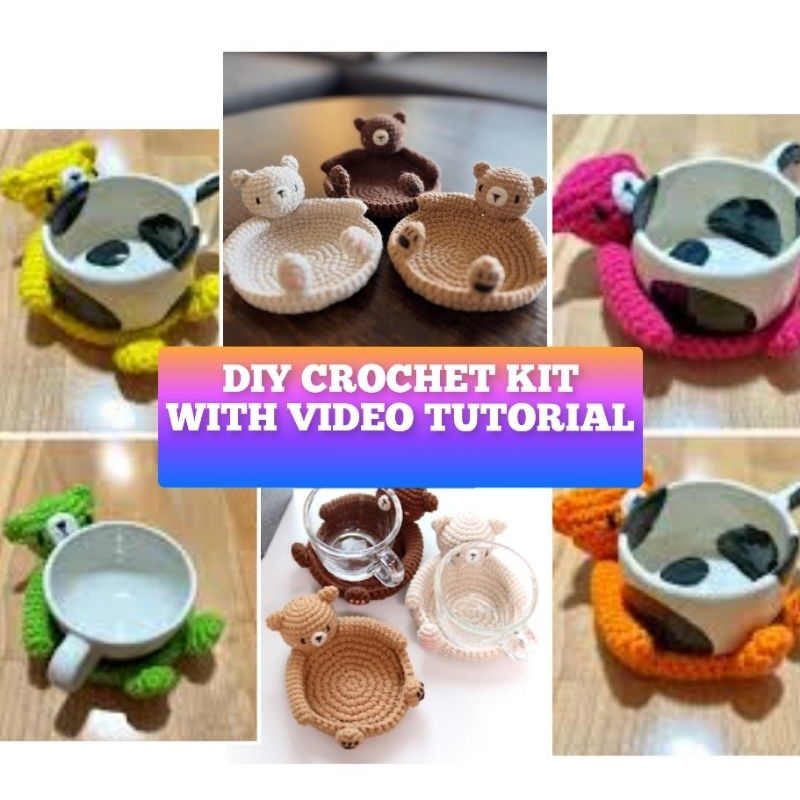 Jual AMIGURUMI DIY CROCHET BONEKA ALAS 2 in 1 KIT PAKET RAJUT WITH ...