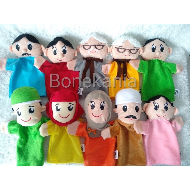 Jual Boneka Tangan Karakter Manusia Tema Keluarga Mainan Edukasi Boneka ...