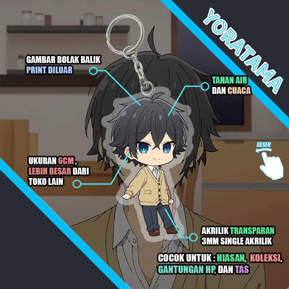 Jual Gantungan Kunci Miyamura Izumi Horimiya, Keychain Anime Lucu ...