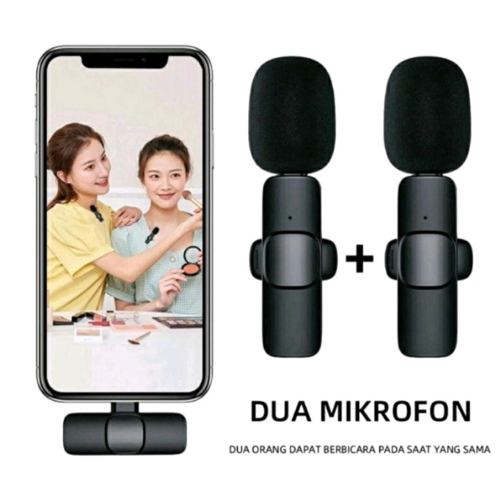 Jual KODE S12G MICROPHONE CLIP ON WIRELESS TYPE C LIGHTNING USB IP K9 2 ...