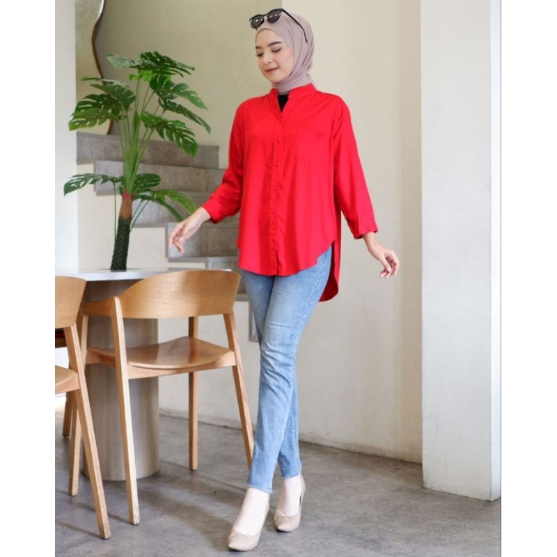 Jual ATASAN KEMEJA DAILY BAHAN RAYON TWILL / ATASAN KEMEJA RAYON TWILL ...