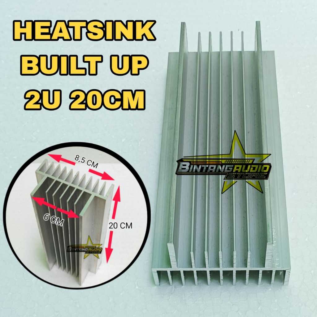 Jual HS Heatsink / Pendingin Built Up 2U 20cm 18 Sirip | Shopee Indonesia