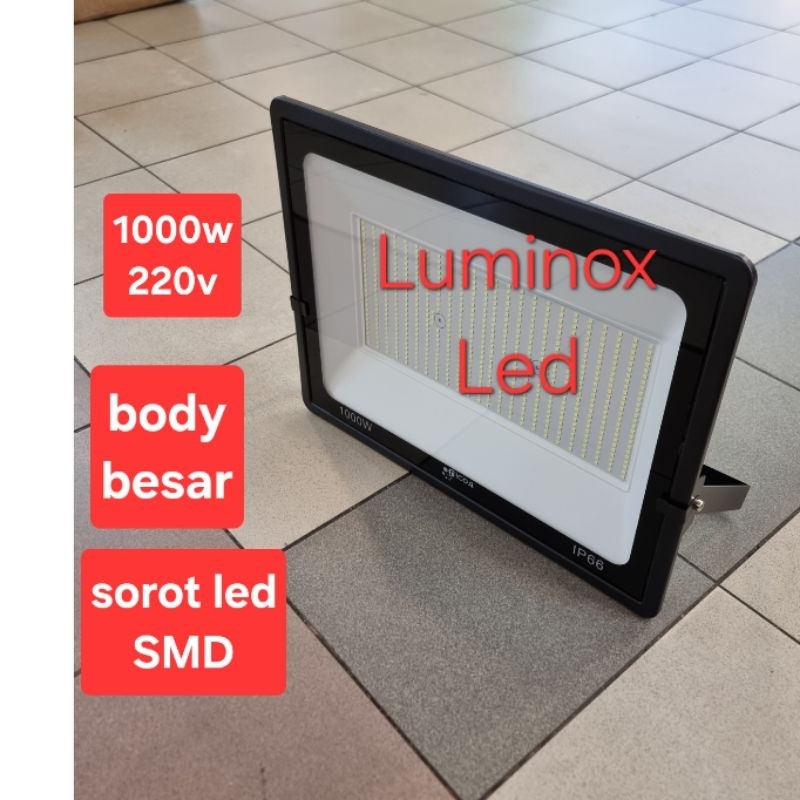 Jual lampu tembak led 1000w 1000watt / sorot smd 1000w - flood light led 1000 watt outdoor ...