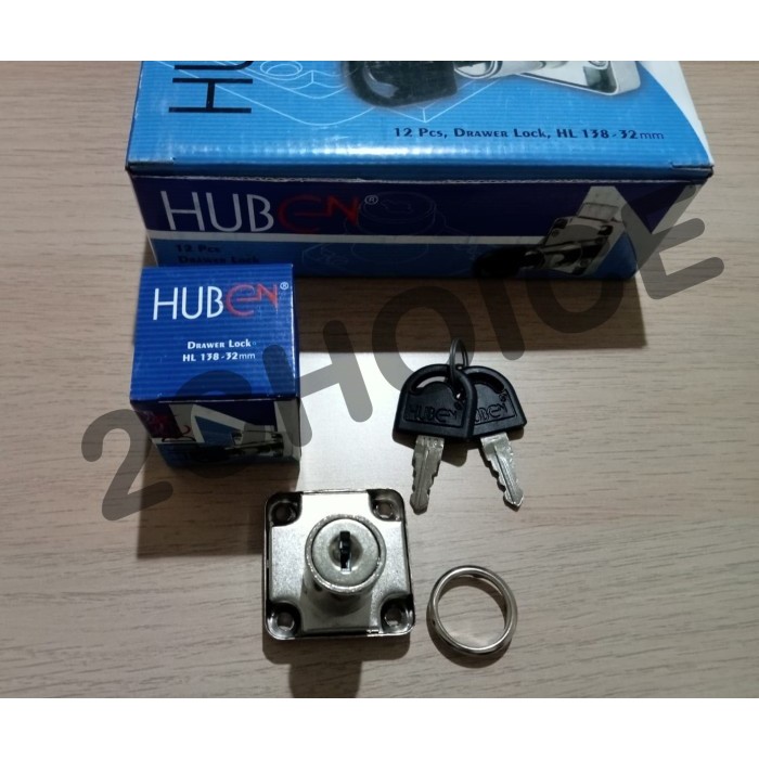 Jual kunci laci lemari huben hl 138 - 32mm/ kunci kerangka padat leher ...