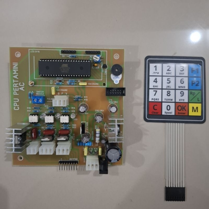 Jual Sparepart Pertamini CPU AC IC Atmega 32A + Keypad CPU Pom Mini ...