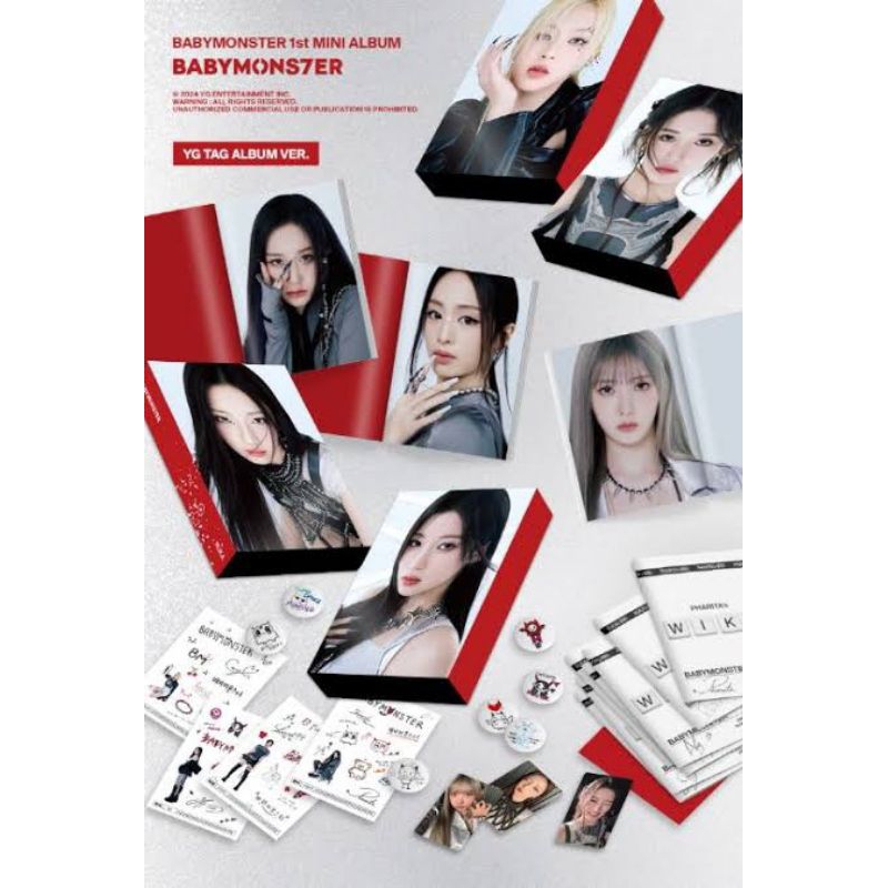 Jual [READY STOCK] YG TAG ALBUM SEALED OFFICIAL BABYMONSTER OFFICIAL ...