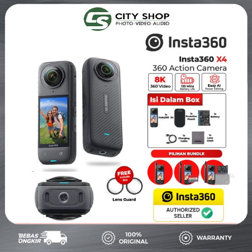 Jual Insta 360 X4 8K Bundle Kits Action Camera Adventure | Shopee Indonesia