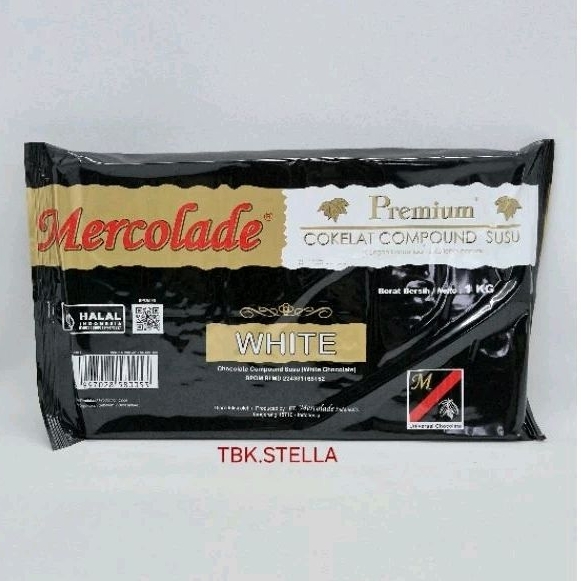 Jual COKLAT PUTIH MERCOLADE WHITE COMPOUND 1 KG | Shopee Indonesia