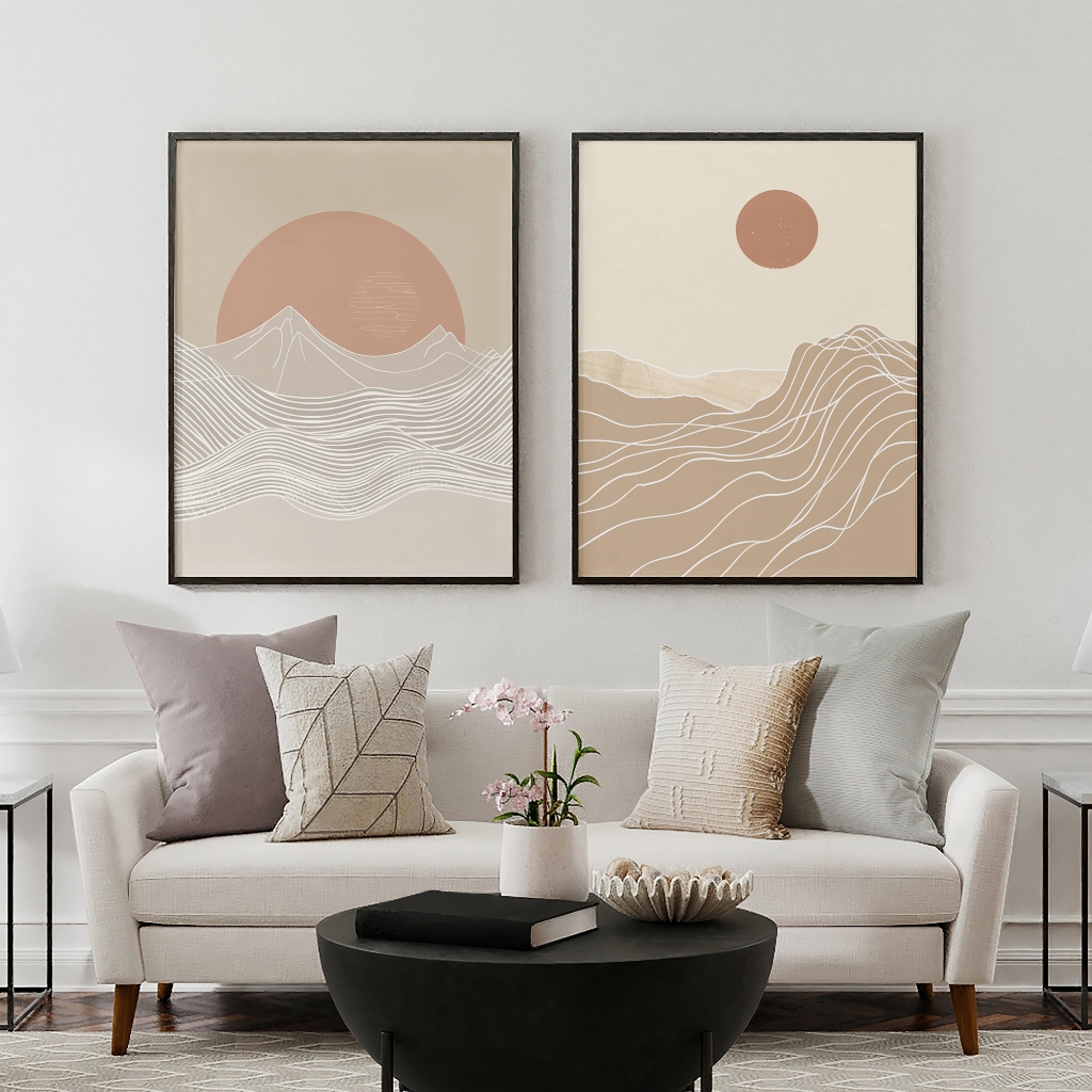 Jual ROTA - Poster Minimalis Line Drawing Hiasan Dinding Ukuran ...