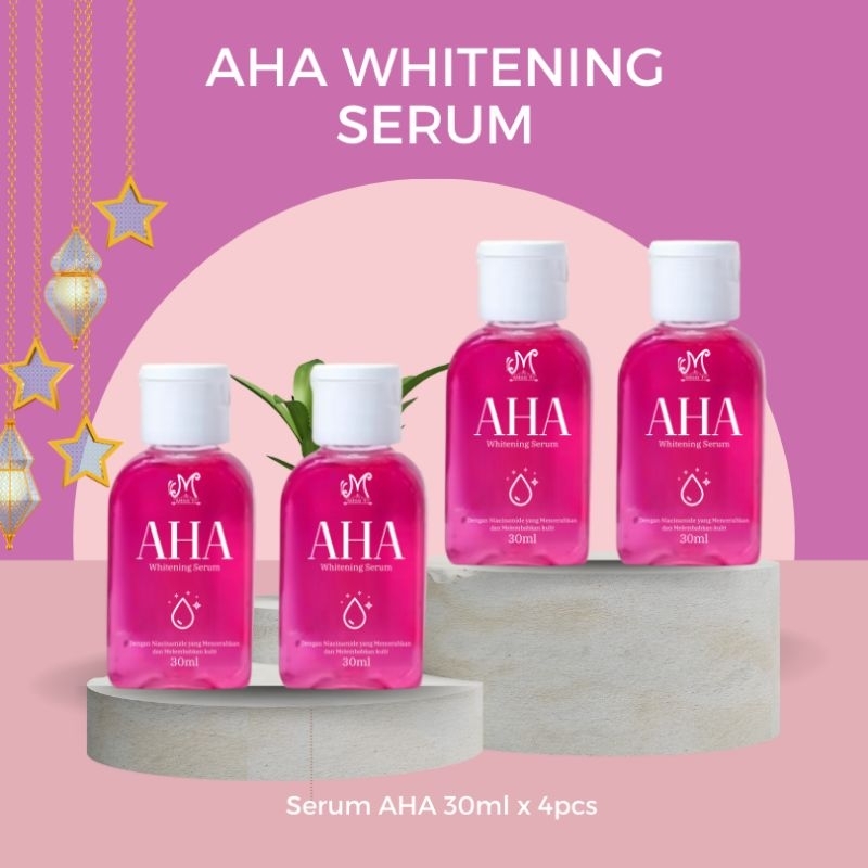 Jual Dapat 4pcs AHA whitening serum pink - 30gr | Shopee Indonesia