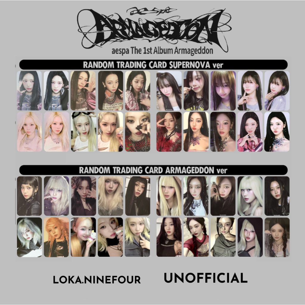 Jual [MINIMAL 10 PCS] PART 2 PC Photocard Potocard UNOFFICIAL Premium AESPA ARMAGEDDON Trading ...