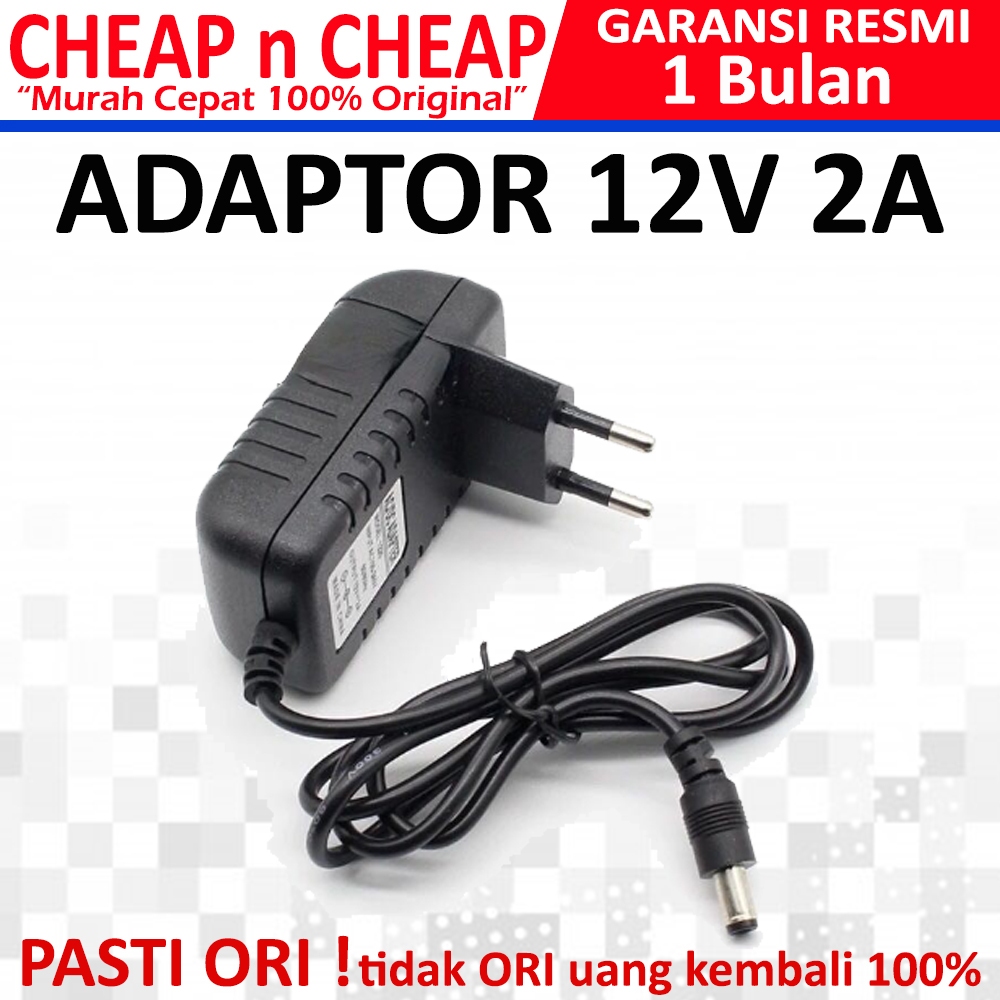 Jual Adaptor CCTV 12V 2A DVR Router Modem Converter IP Cam Switching Adaptor 12 Volt 2 Ampere ...