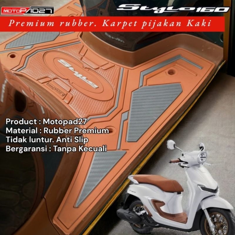 Jual karpet motor stylo 160 alas kaki stylo 160 2024 | Shopee Indonesia