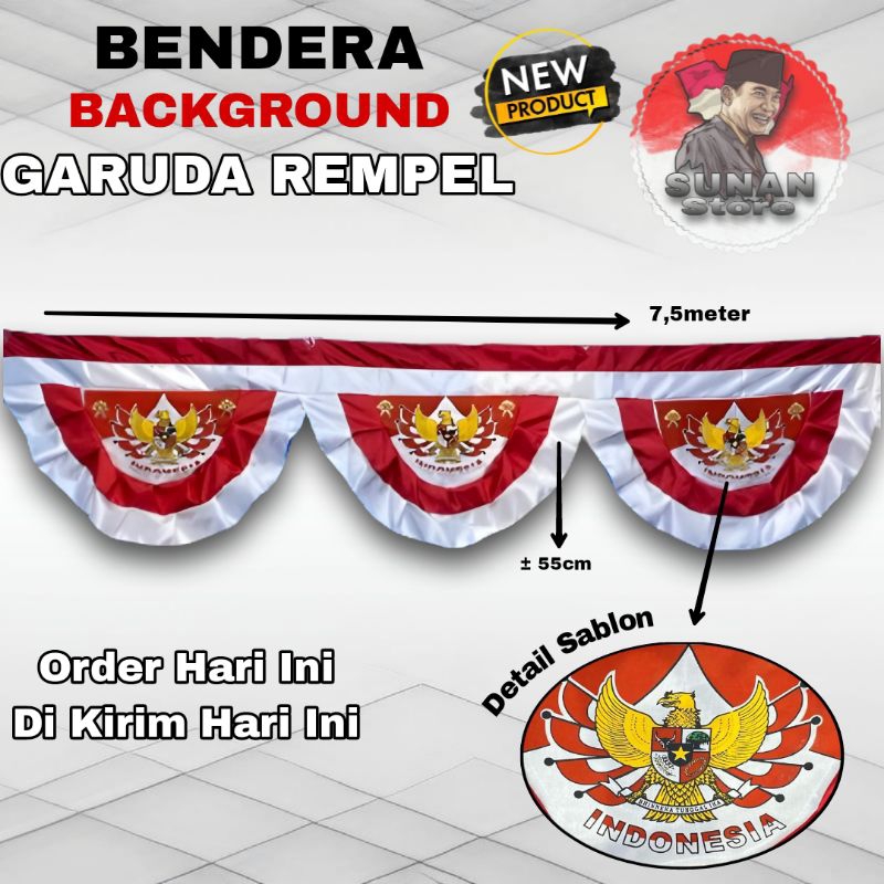 Jual Bendera Background Garuda ( New PREMIUM ) | Shopee Indonesia