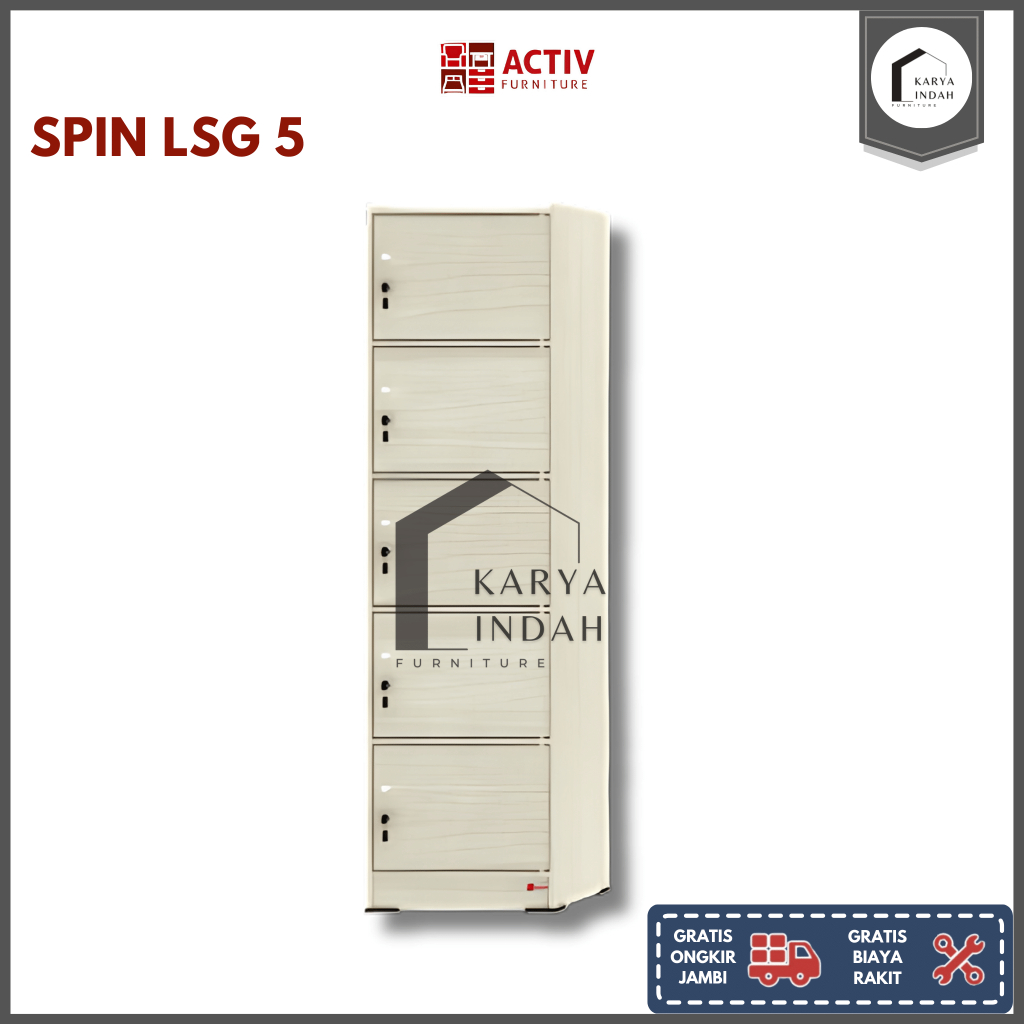 Jual Rak Buku Serbaguna ACTIV SPIN LSG 5 PREMIUM - Lemari Loker Susun 5 ...