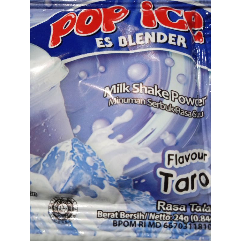 Jual pop es rasa taro per renceng isi 10 sachet | Shopee Indonesia