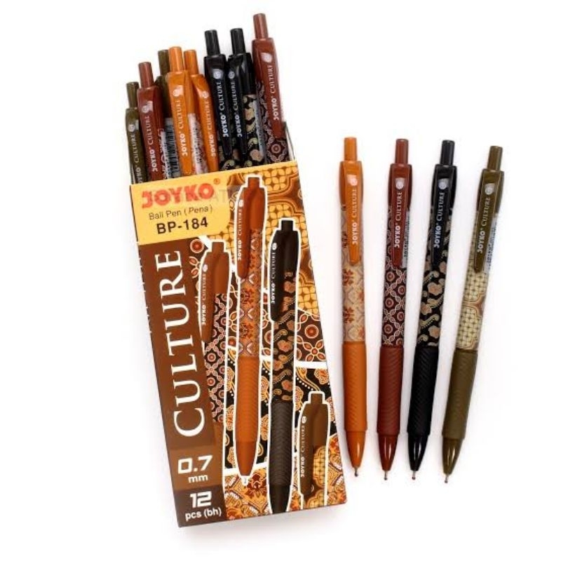Jual BAL PEN/PENA JOYKO CULTURE BATIK 12 PCS | Shopee Indonesia