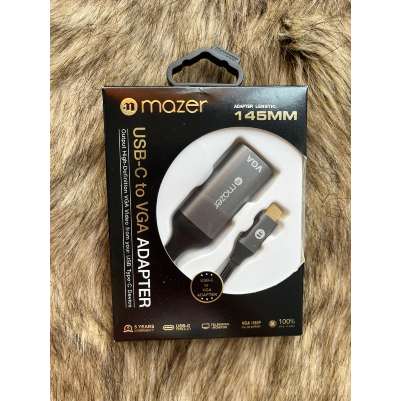 Jual Mazer - Converter USB C to VGA - Grey | Shopee Indonesia