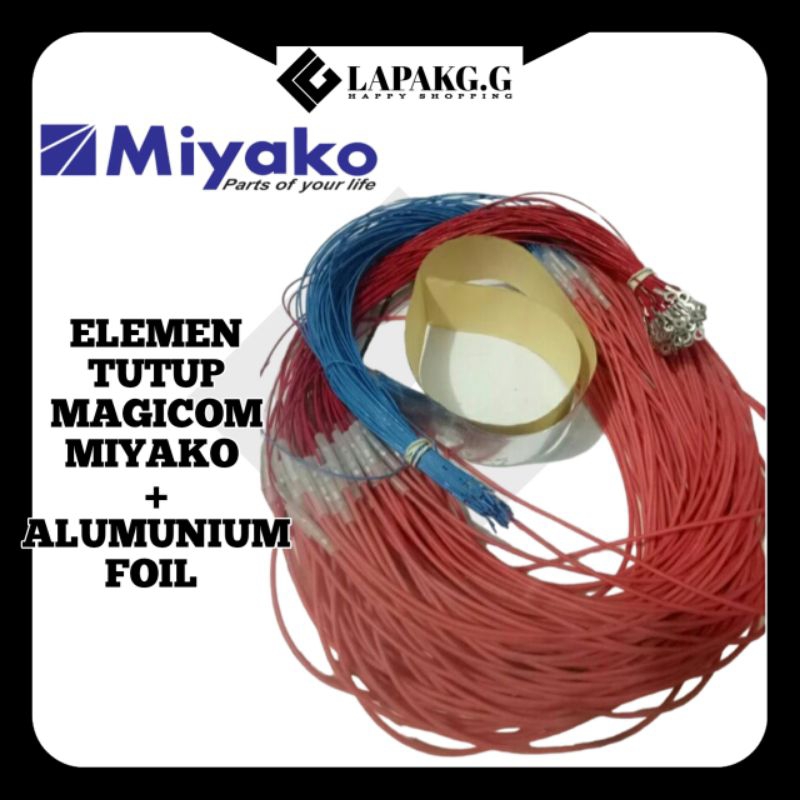 Jual Elemen tutup Magicom Miyako lengkap alumunium foil | Shopee Indonesia