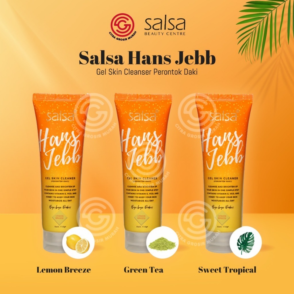 Jual Salsa Hans Jebb Gel Skin Cleanser Perontok Daki / Green Tea ...