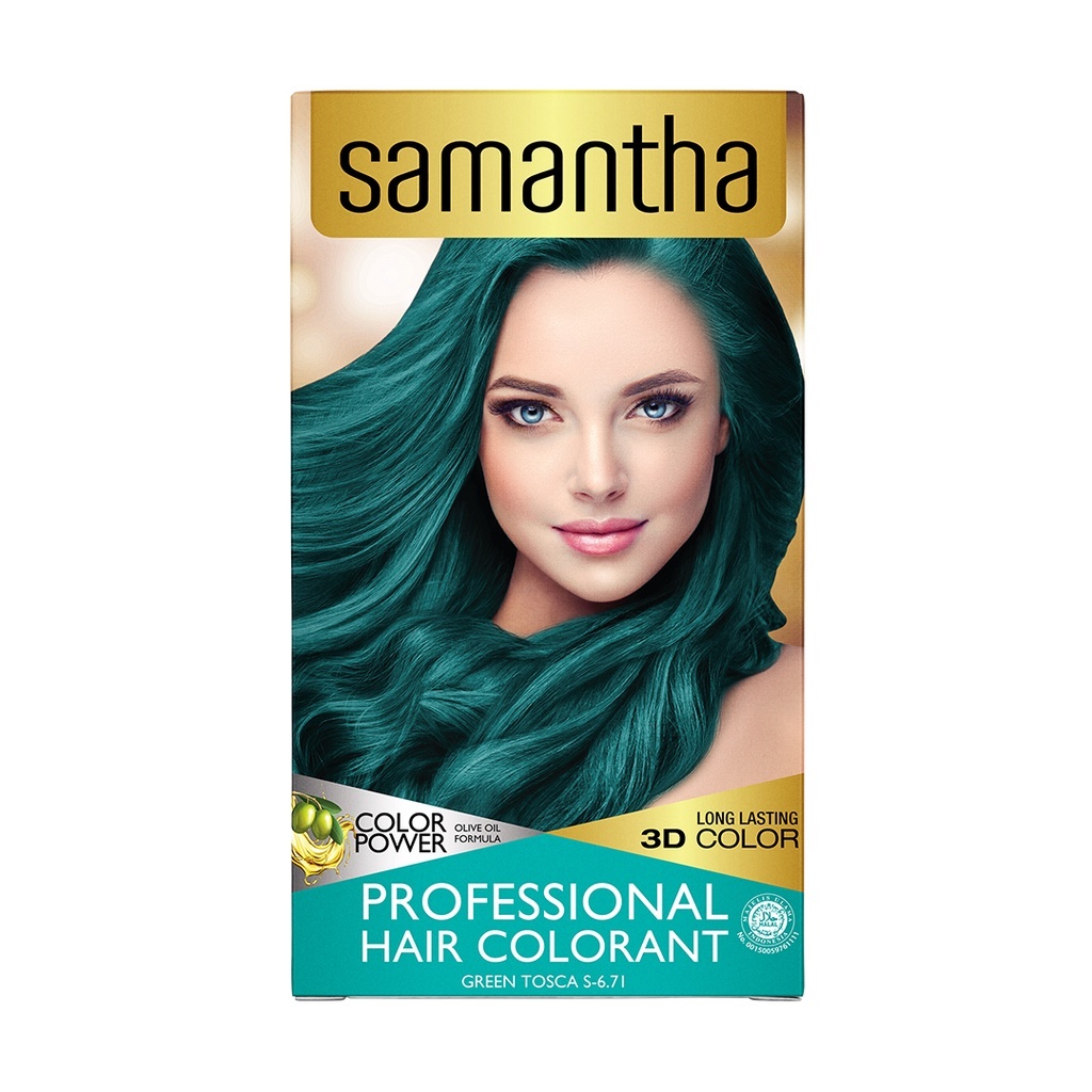 Jual Samantha Professional Hair Colorant All Varian Long Lasting 3D ...