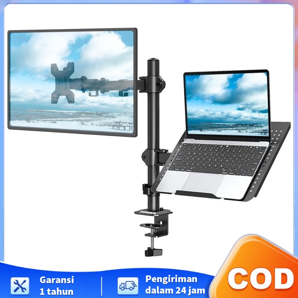 Jual ⭐Garansi 1 tahun⭐ Bracket Monitor 13-32inch Double Stand Bracket ...