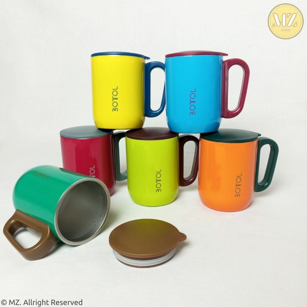 Jual Mug Gelas Cangkir Kopi Teh Tahan Panas 220ML Stainless Steel BOTOL ...