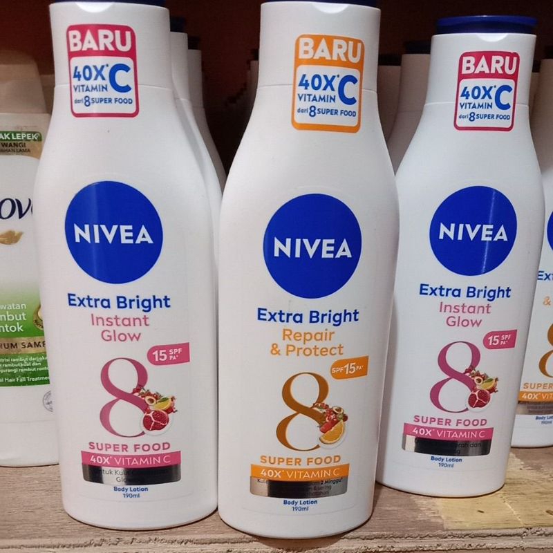 Jual Nivea Extra Bright Instant Glow SPF 15 PA+ Body Lotion - 190ml ...