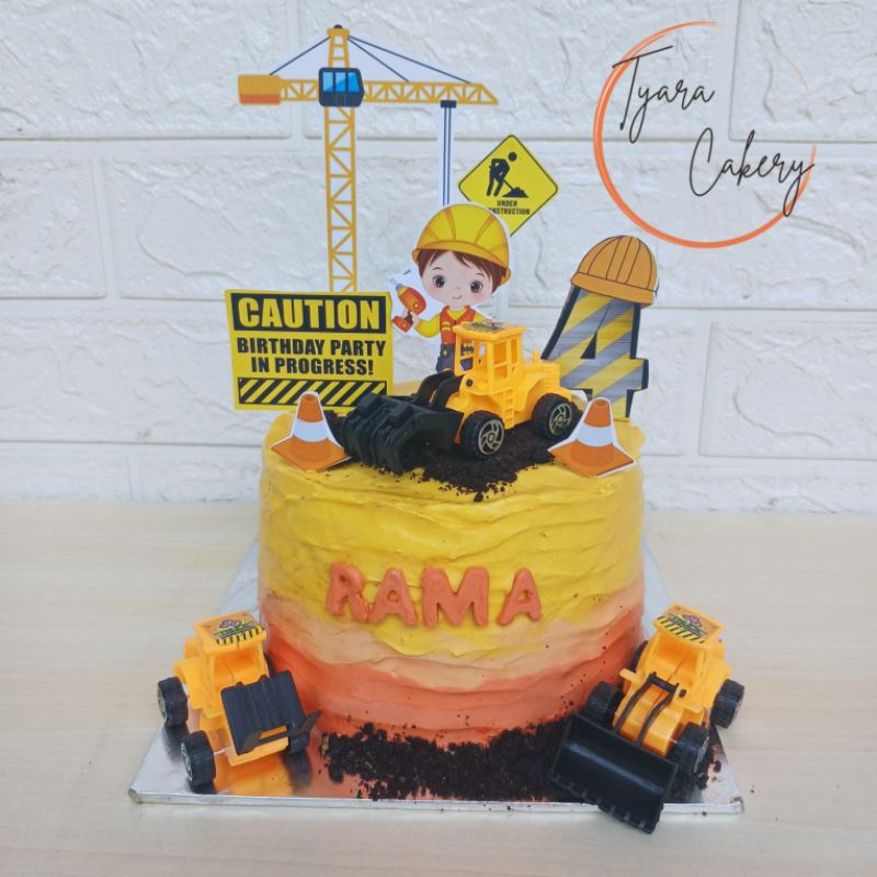 Jual Cake Eskavator | Cake Tema Konstruksi | Cake Tema Alat Berat ...
