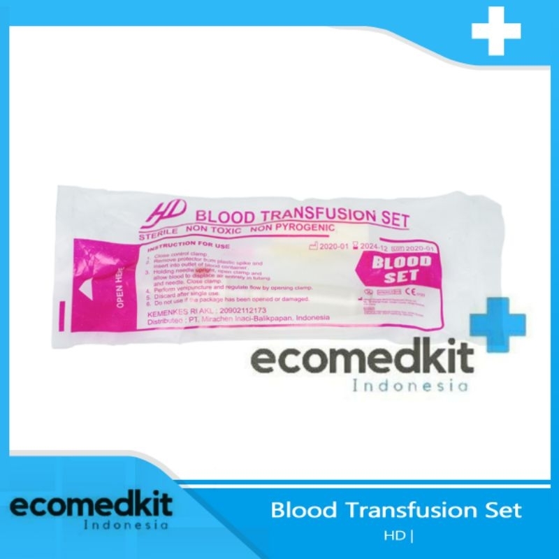 Jual Bloodset Selang Transfusi Darah HD Blood Transfusion Set | Shopee ...