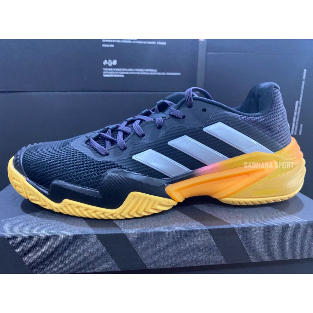 Jual Sepatu Tenis Adidas Barricade M 2024 Hitam Kuning [IF0467 ...