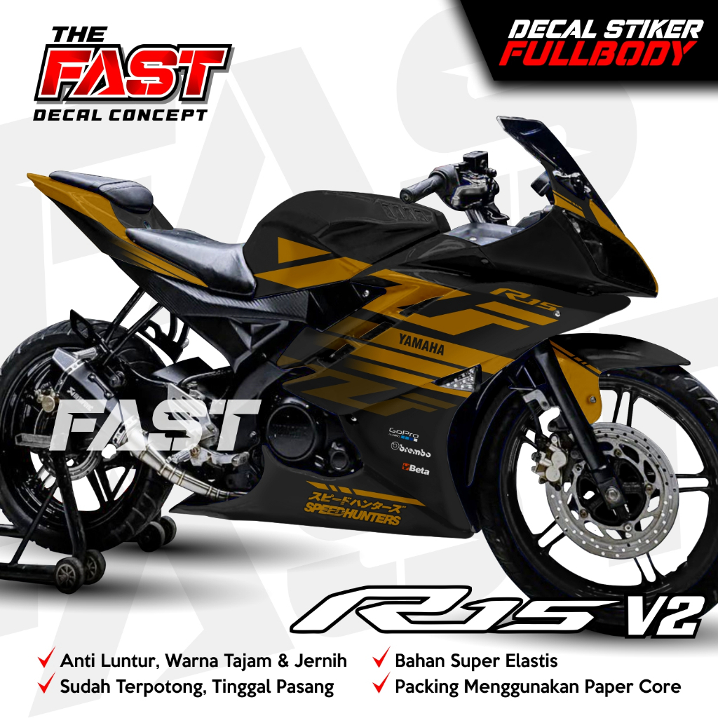 Jual (TERBARU) Decal R15 V2 Fullbody Stiker Striping R15 v2 Racing YZF ...